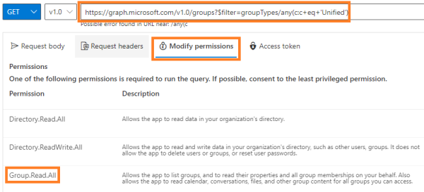 Fix Insufficient Privileges To Complete The Operation In Mggraph